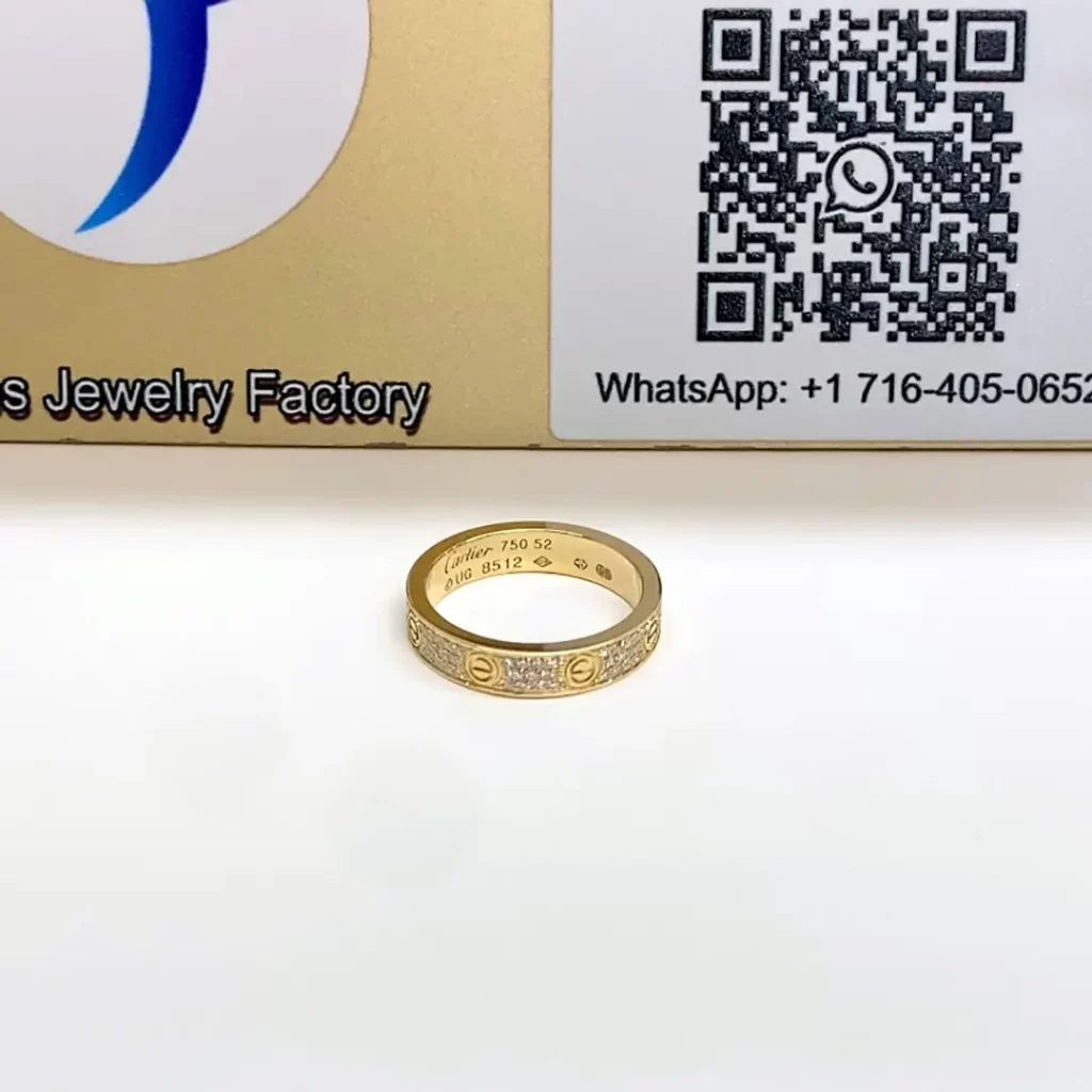 Cartier Love Ring Small Model Paved Diamond 18K Solid Gold | Top ...