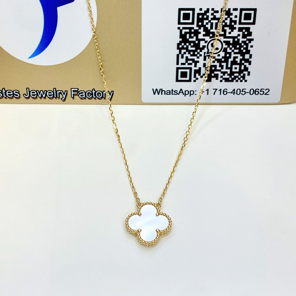 Van Cleef Vintage Alhambra Necklaces Mother Of Pearl | Top Quality 18K ...